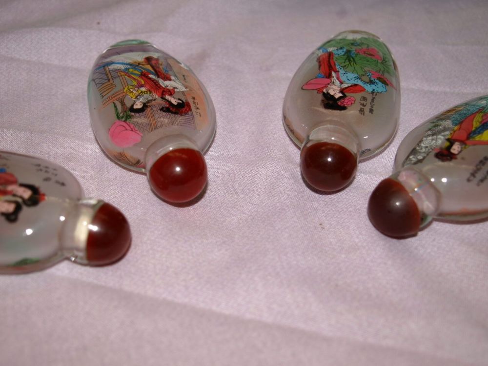 Chinese Scent Bottles The Four Beauties of Red Mansion Boxed Oriental ...