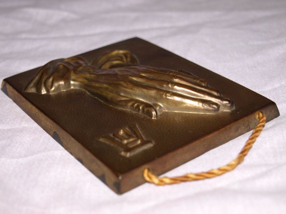Albrecht Durer Praying Hands Metal Wall Plaque.