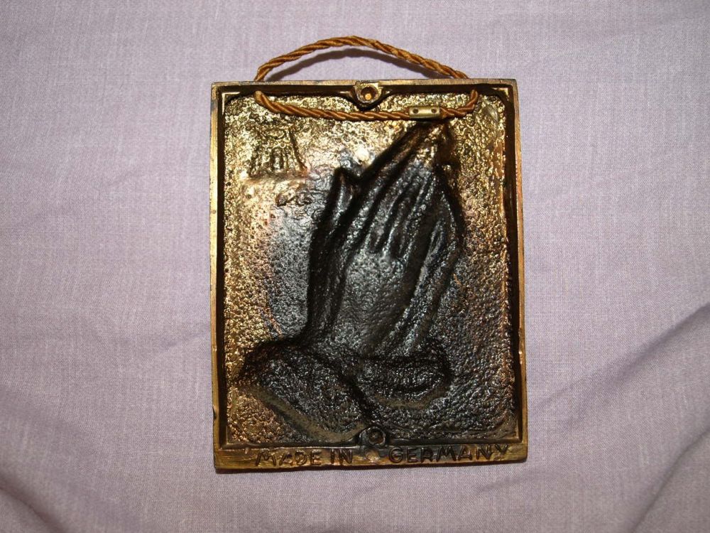 Albrecht Durer Praying Hands Metal Wall Plaque.