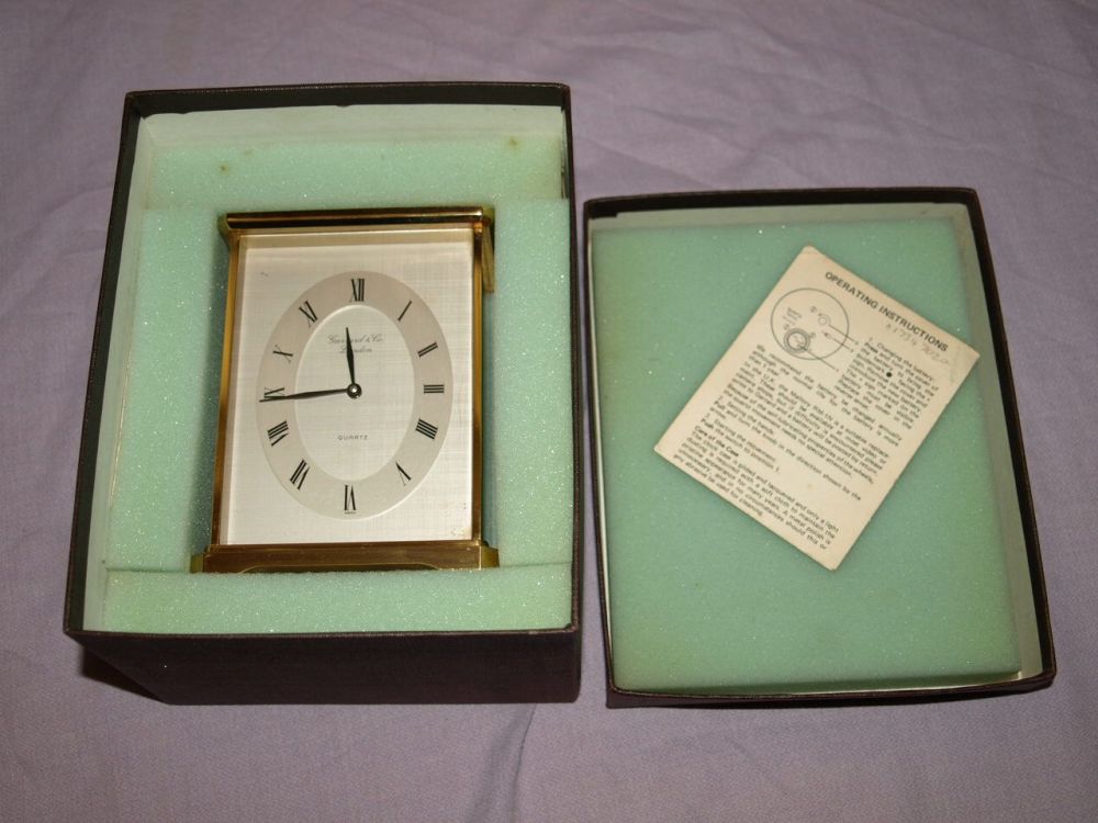 Garrard & Co Carriage Mantle Clock.