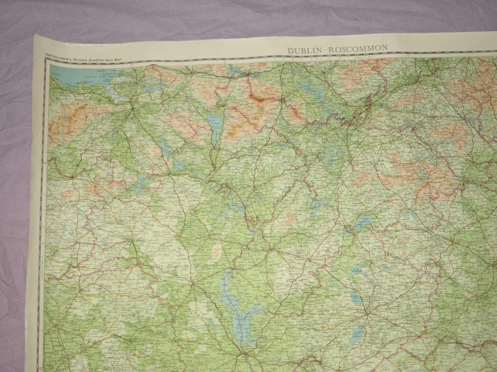 Bartholomew’s ¼ Inch Map Of Ireland, Dublin-Roscommon.