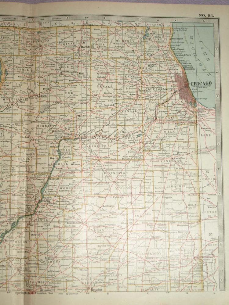 Map of Illinois, Northern Part, 1903.