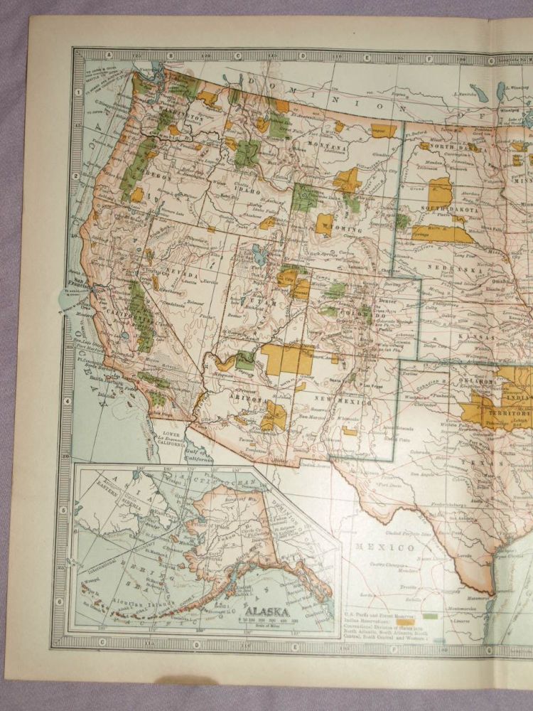 Map of United States of America, 1903.