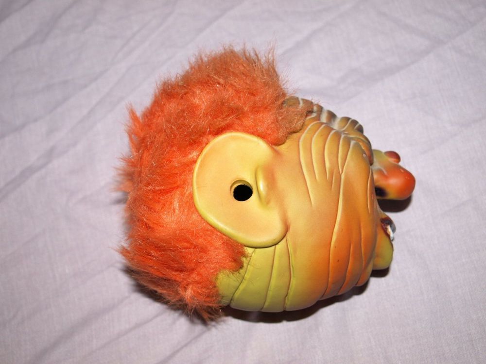 Rude Ralph by Axlon Toys, 1986. Pull String Talking Head.