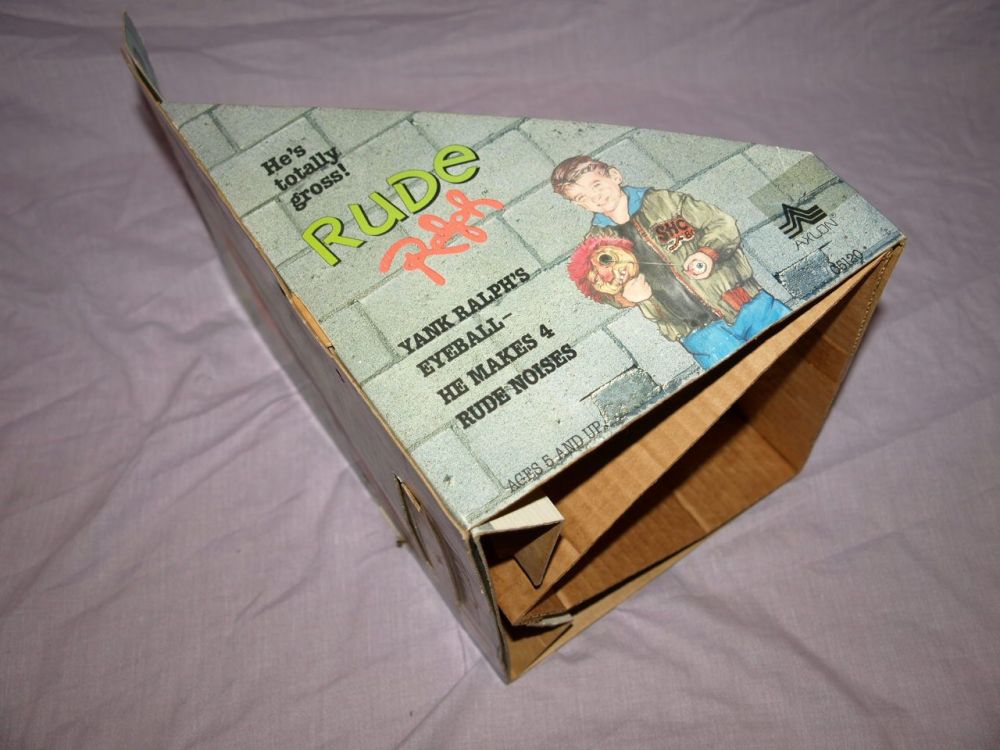 Rude Ralph by Axlon Toys, 1986. Pull String Talking Head.