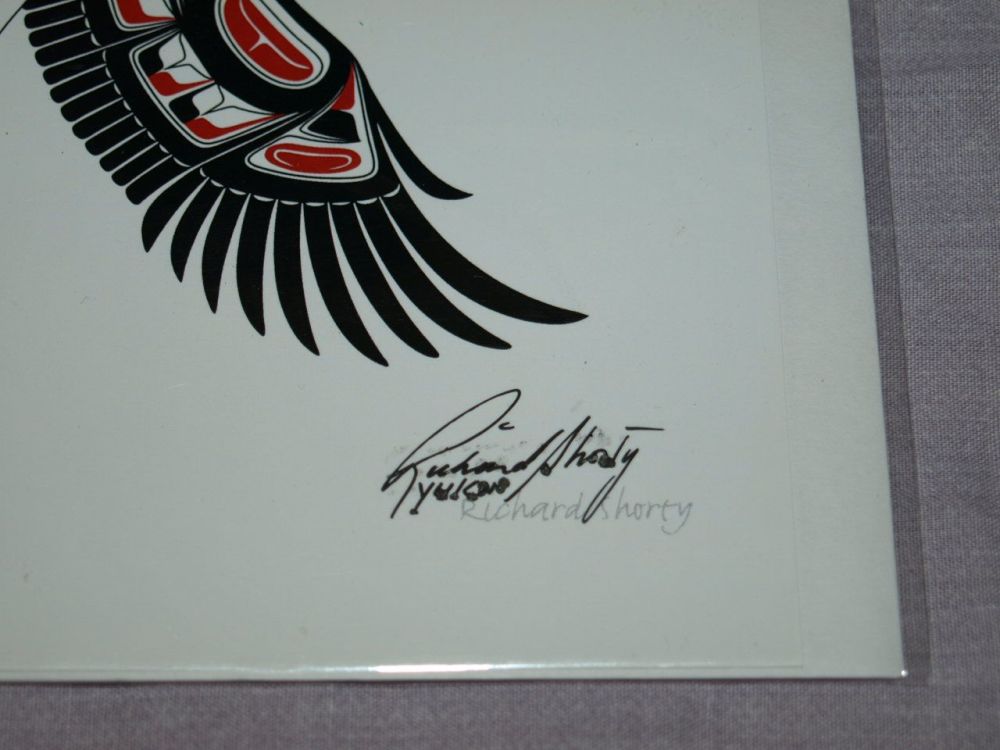 Richard Shorty Canadian Art Card, Eagle.