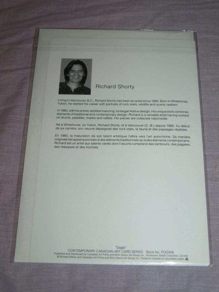 Richard Shorty Canadian Art Card, Eagle.