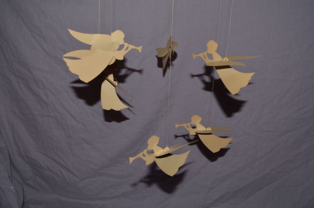Vintage Flensted Angel Mobile Hanging Decoration.