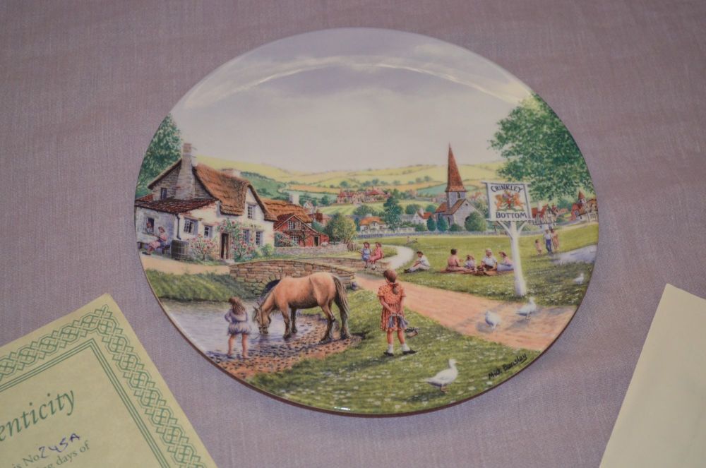 Royal Doulton The Village Green, Crinkley Bottom Collectors plate.