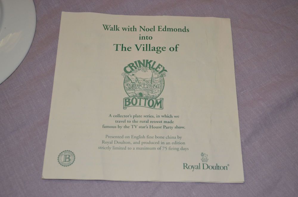 Royal Doulton The Village Green, Crinkley Bottom Collectors plate.
