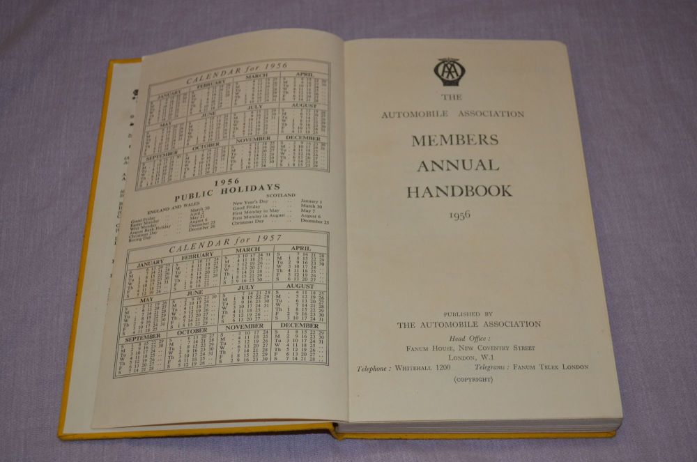 AA Members Annual Handbook 1956.