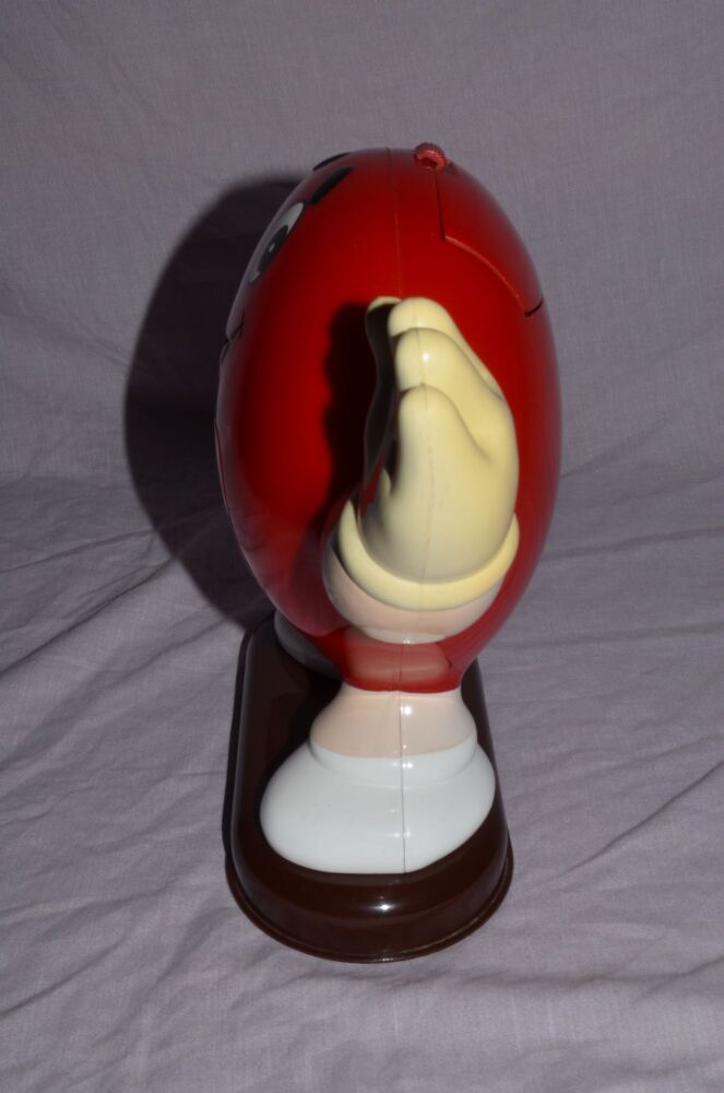 Round Red M&M Dispenser, 1991.