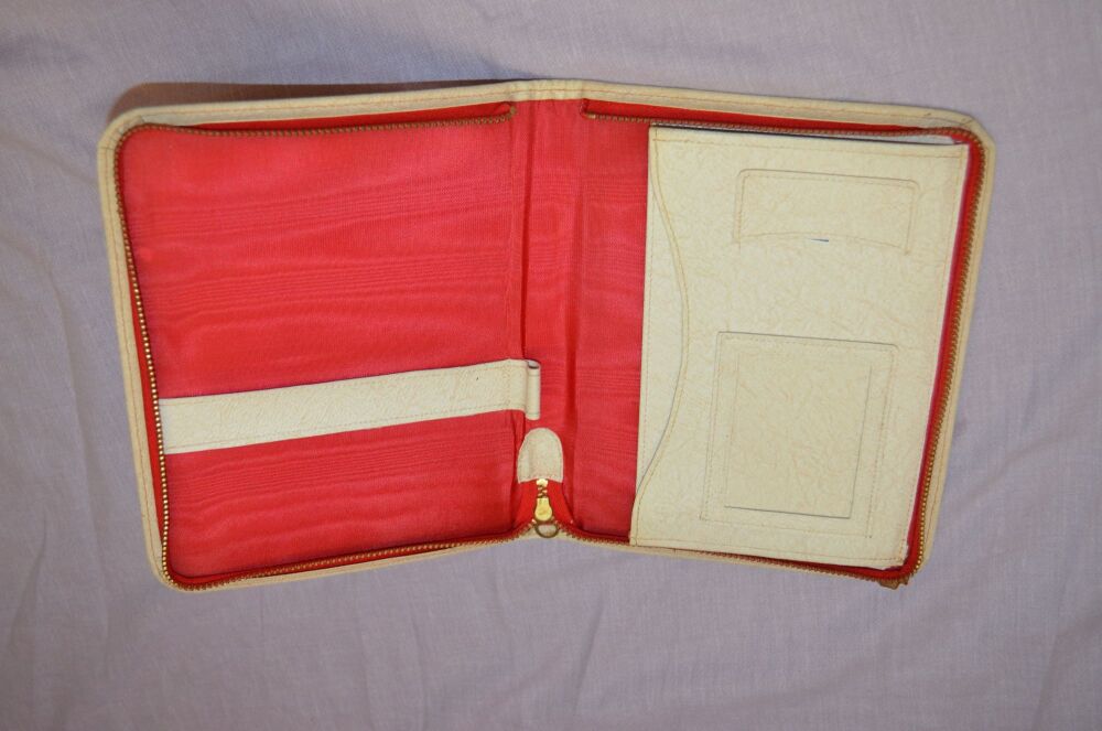 Vintage White Writing Stationary Case.