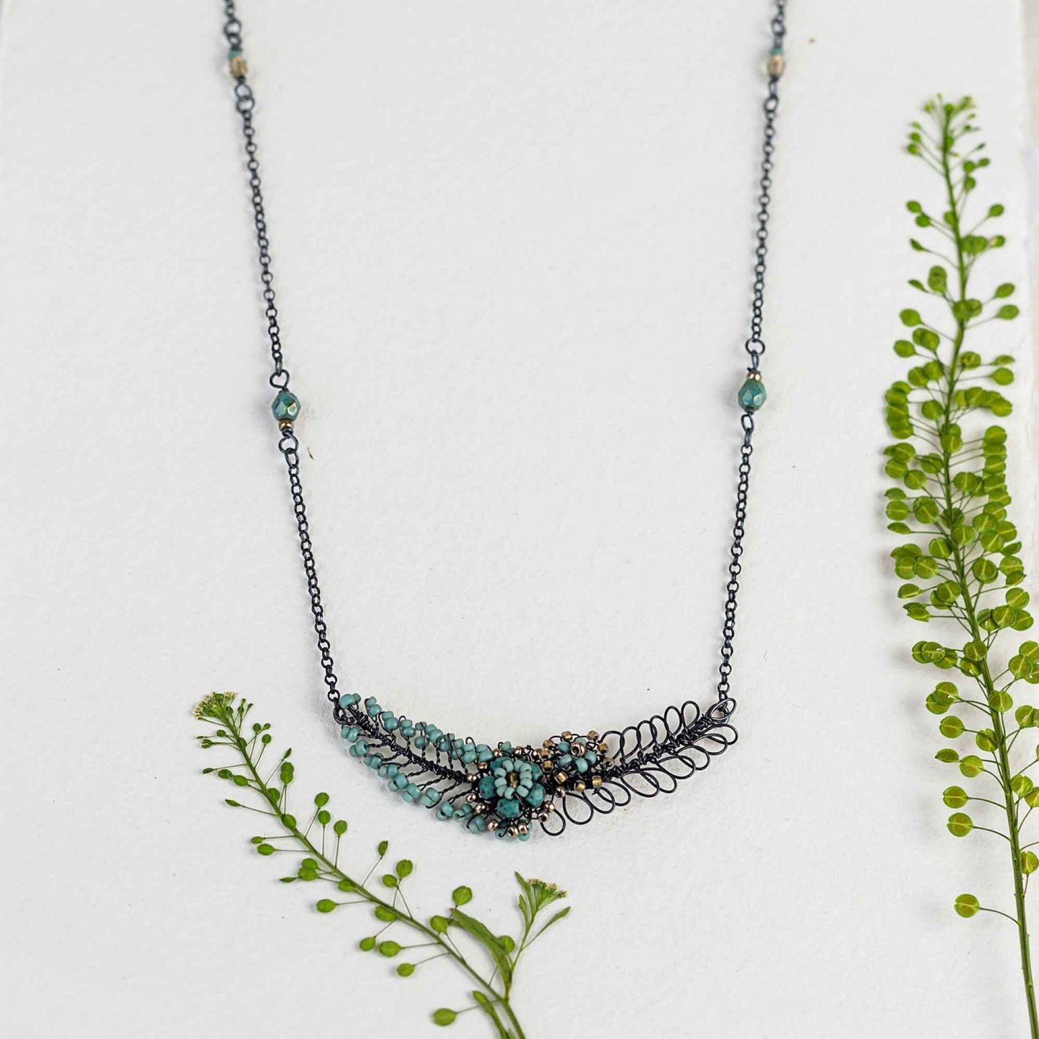 Handmade Jewellery | Wire Flowers | Judith Brown Jewellery