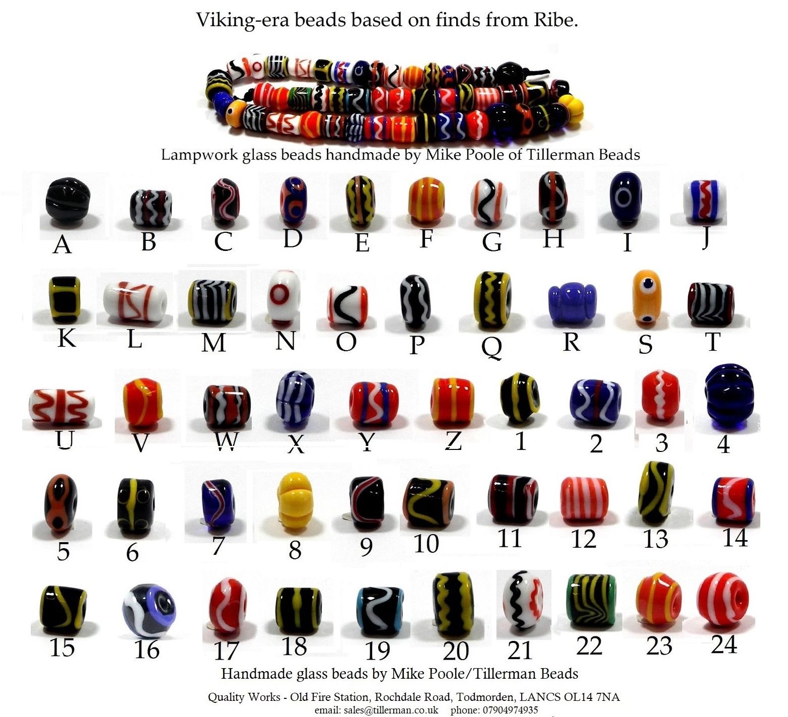 Ribe Viking beads