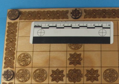 Hnefatafl board 7x7 with Borre-style artwork