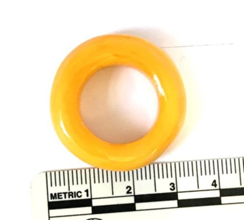 Opaque large annular bead from Dun Mor Broch, Tiree, Argyll