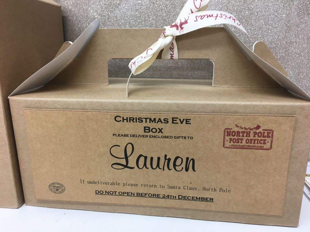 personalised christmas memory box, personalised christmas keepsake box ...