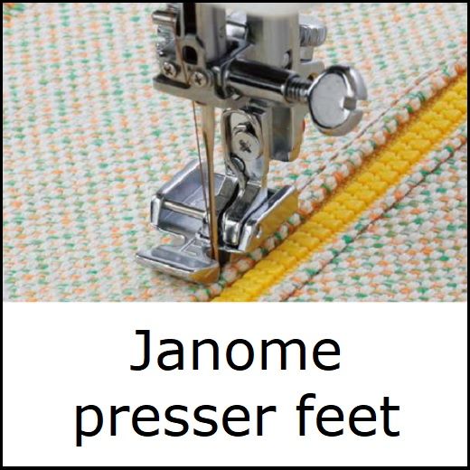 Janome presser feet | Exeter Sewing Machine Company Ltd