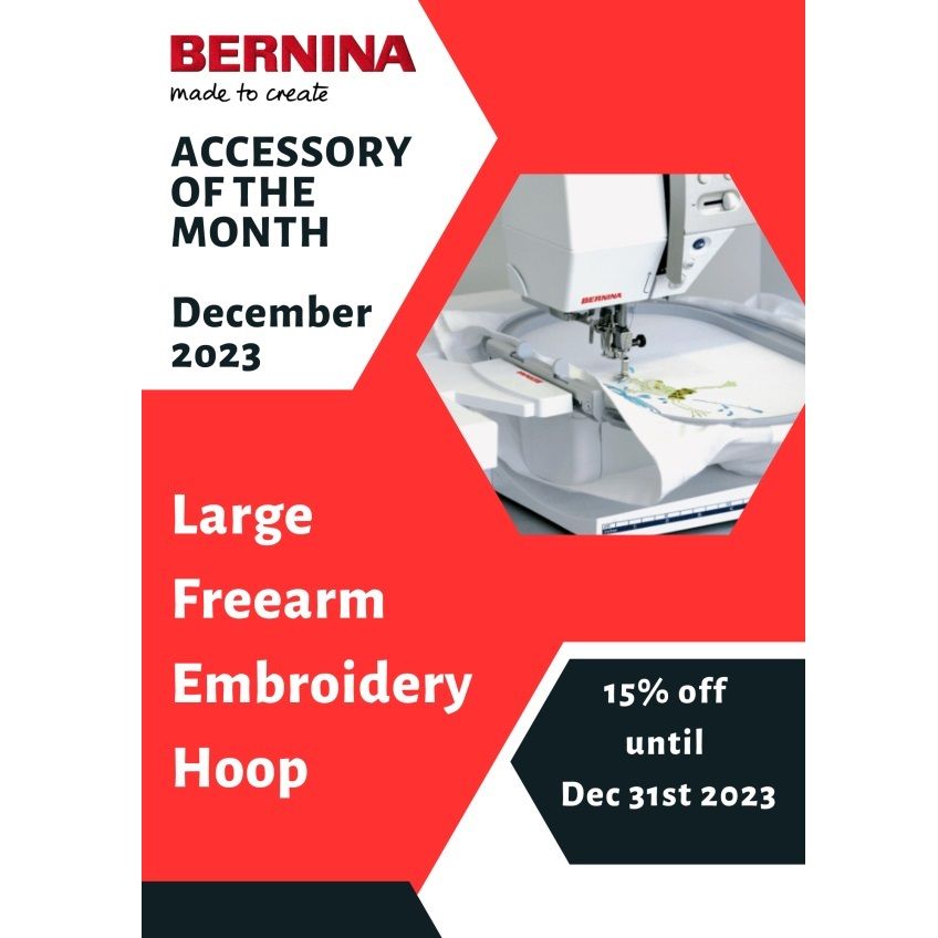 Bernina Large Free Arm Embroidery Hoop | Exeter Sewing Machine Company ...