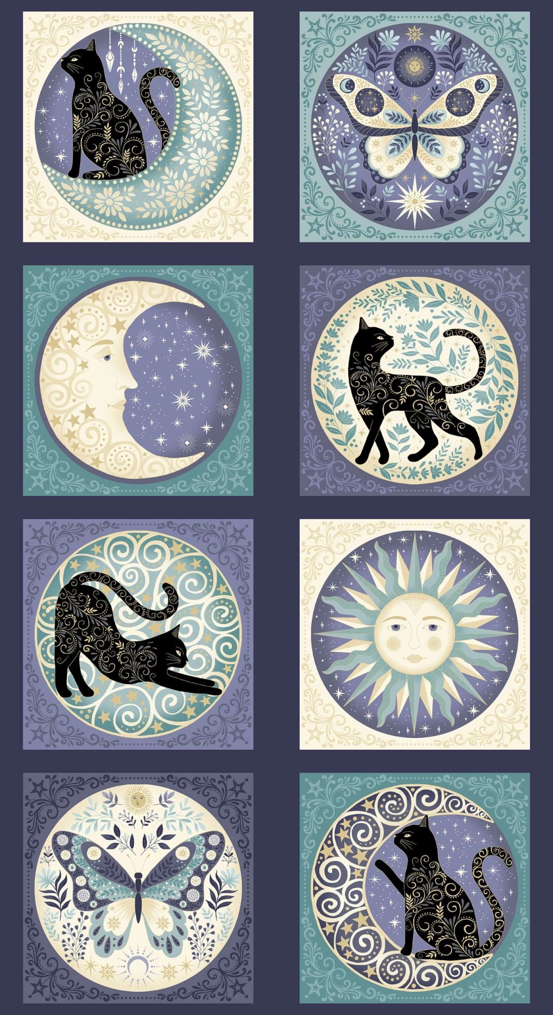 Charmed by Makower - Panel (Multi) - 202/1 | Exeter Sewing Machine ...