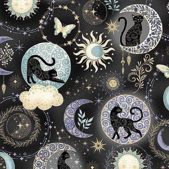 Charmed by Makower - Twilight (Black) - 196/X | Exeter Sewing Machine ...