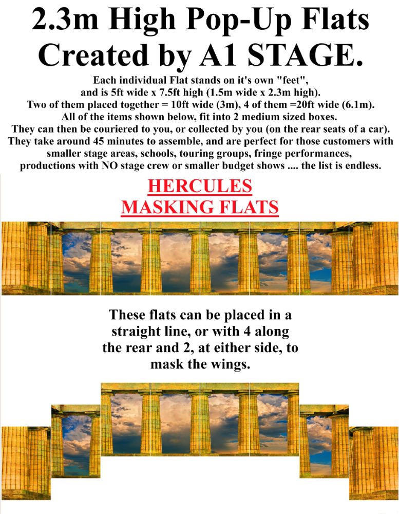 HERCULES - Pop-Up Flats packages