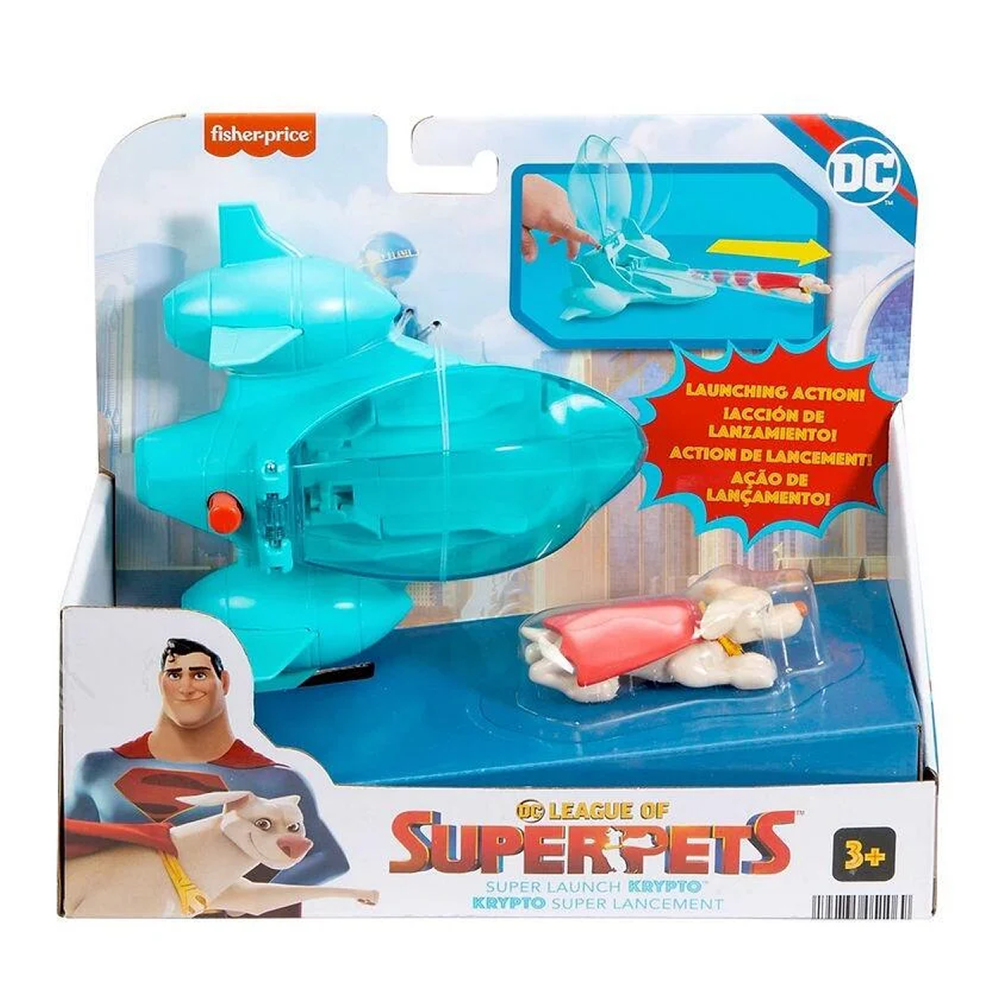 DC League of Super-Pets Super Launch Krypto Playset | Fisher-Price