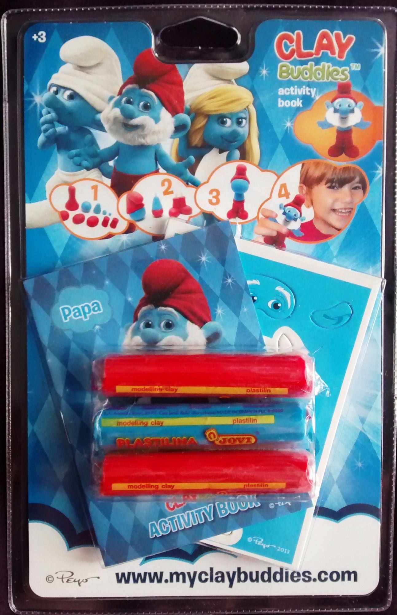Clay Buddies - The Smurfs : Papa Smurf - 2013 - NEW