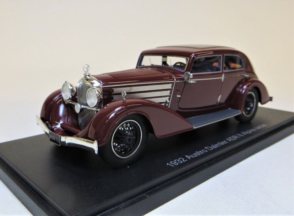 1932 AUSTRO-DAIMLER, ADR8 ALPINE SALOON, MAROON. LTD: 250.