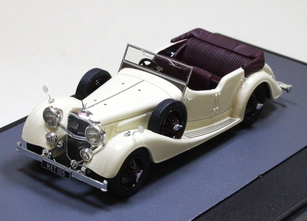 1938 ALVIS 4.3 OPEN TOURER, CROSS & ELLIS. OLD ENGLISH WHITE ***SOLD OUT***
