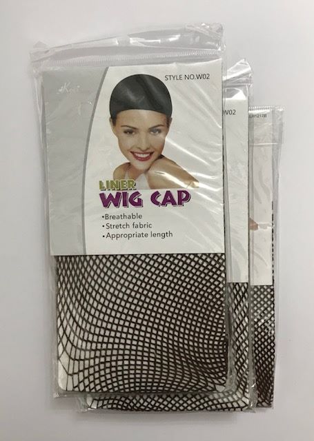 Wig Cap liner mesh pack of 3 Colour DARK BROWN