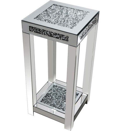 * Diamond Crush Sparkle Crystal Mirrored Lamp Table Border Trim large * Diamond Crush Sparkle Crystal Mirrored Lamp Table Border Trim large