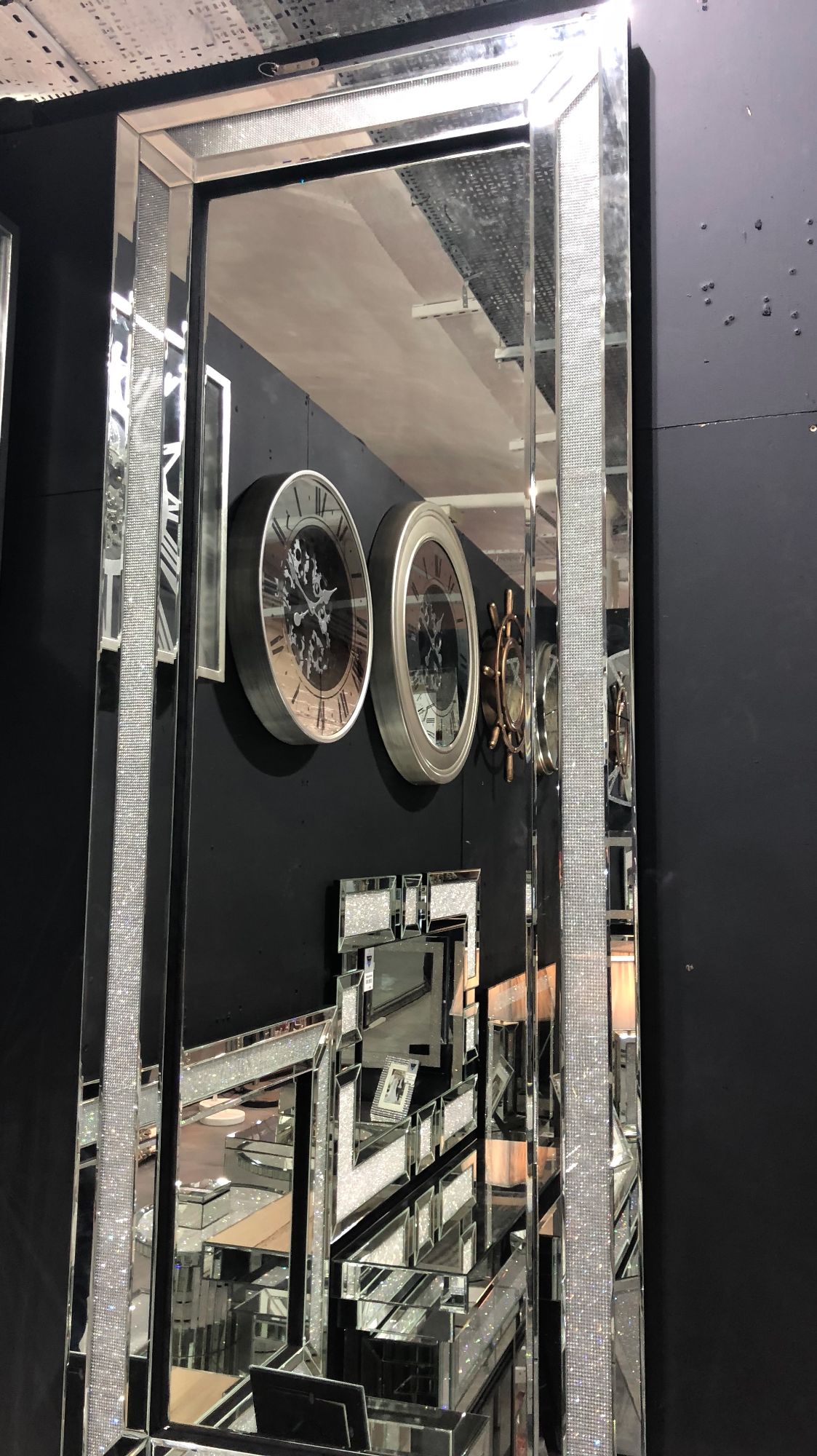 Glamour Sparkle Wall Mirror 180cm x 70cm