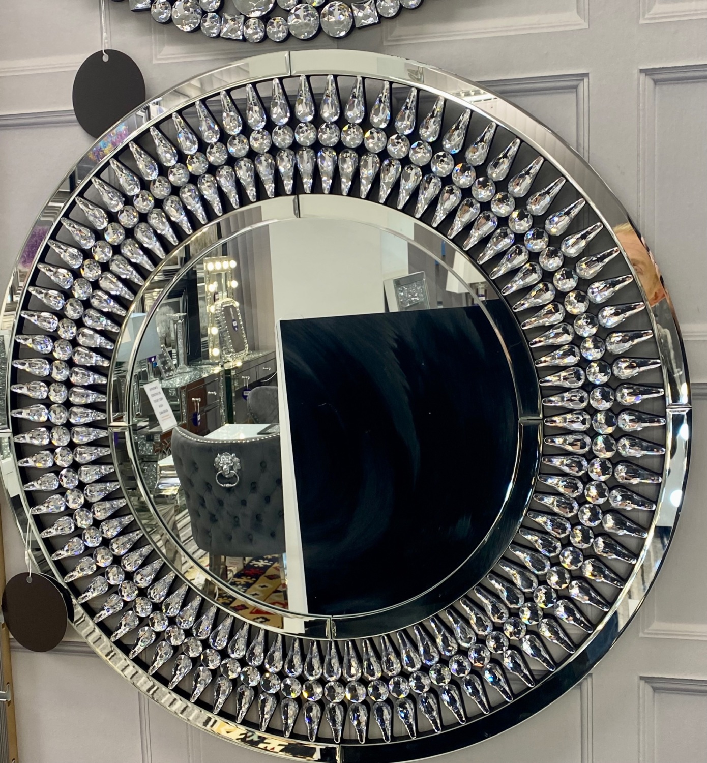 floating crystal bevelled wall mirrors and furniture, high quality ...