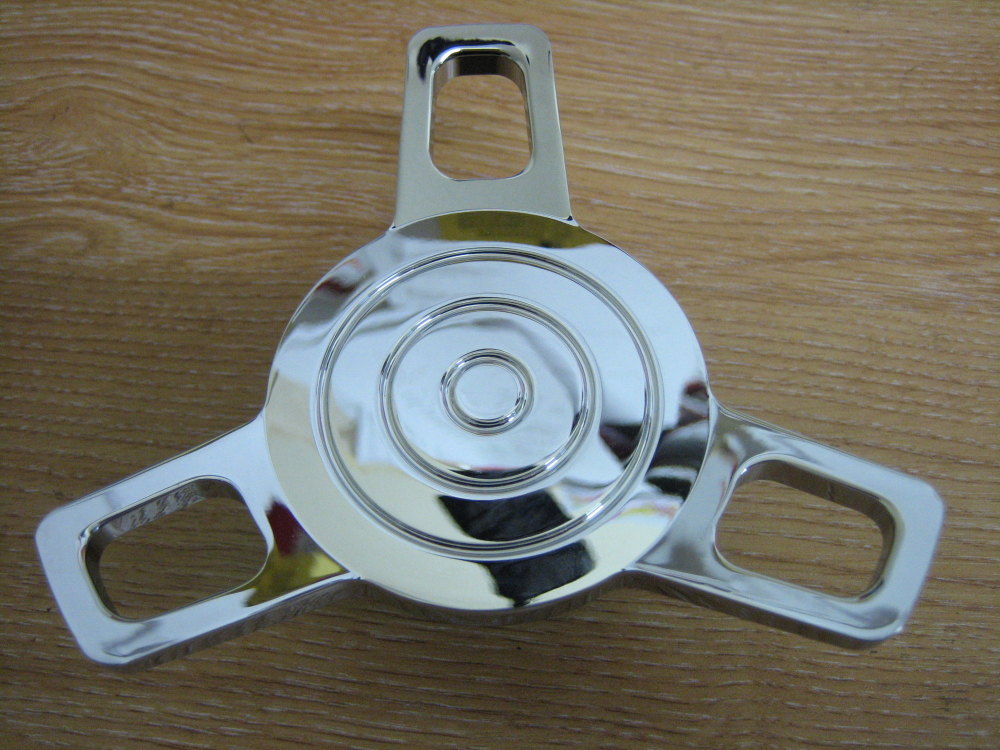 Chrome Spinner Gas Cap Screw in Style Fits 96up Vented Fits Harley ...