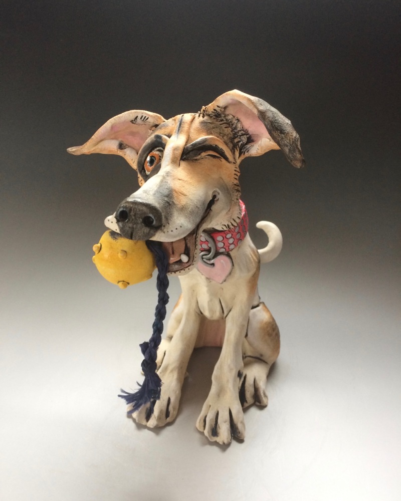 Custom Pet Sculptures, ceramic and hand made.