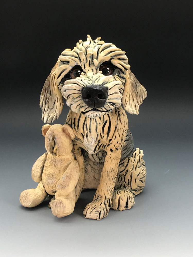 Custom Pet Sculptures, ceramic and hand made.