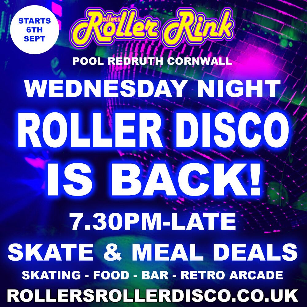 Rollers Roller Rink Pool. Redruth Cornwall