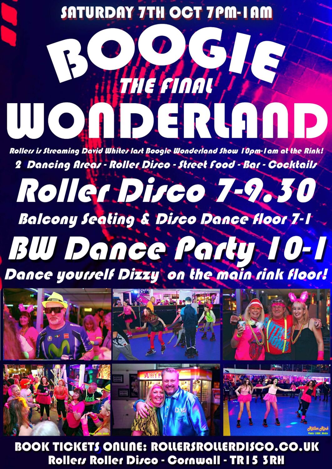 Boogie Wonderland Skate Disco Dance Cornwall Tickets