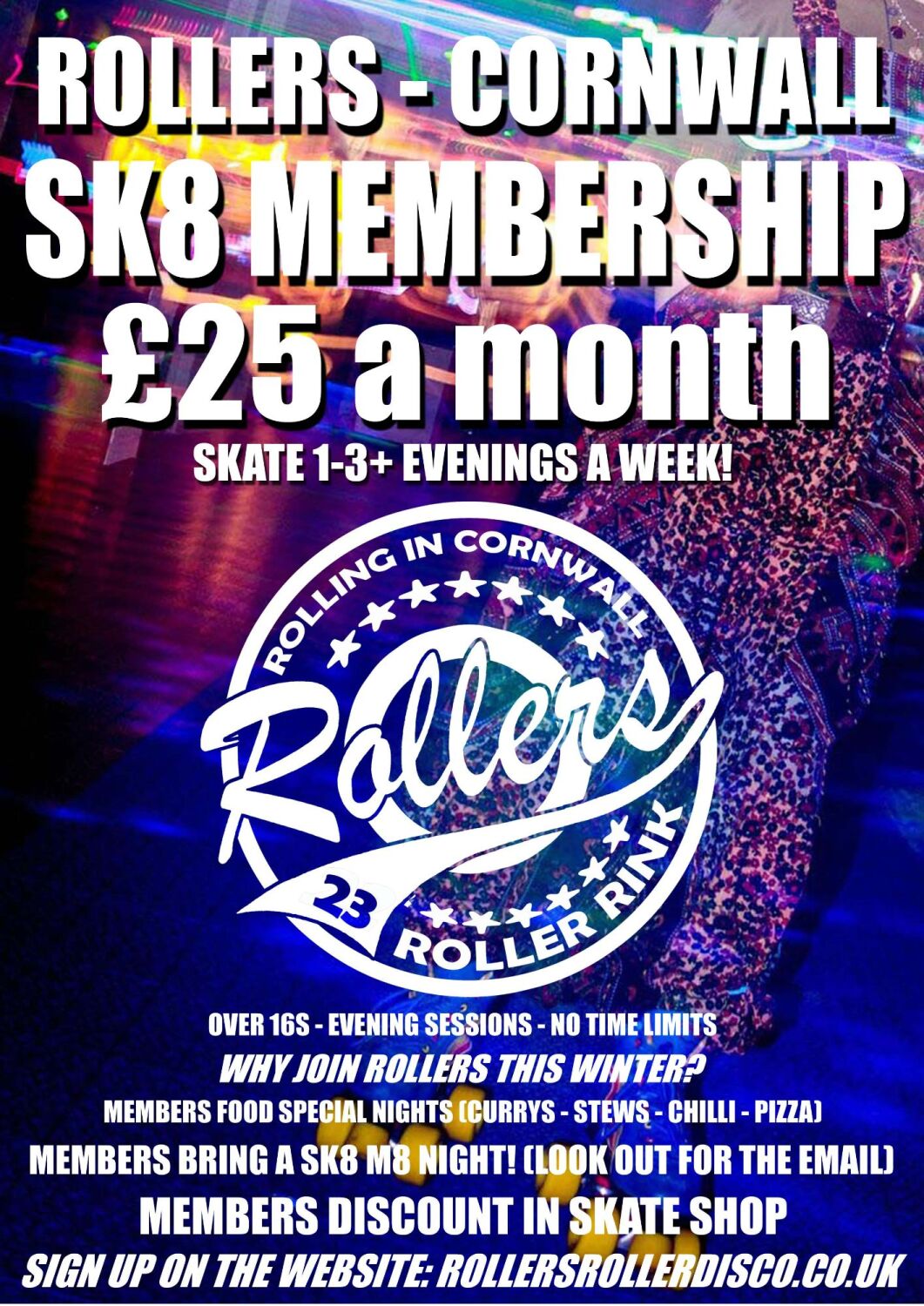 Rollers Roller Rink Pool. Redruth Cornwall