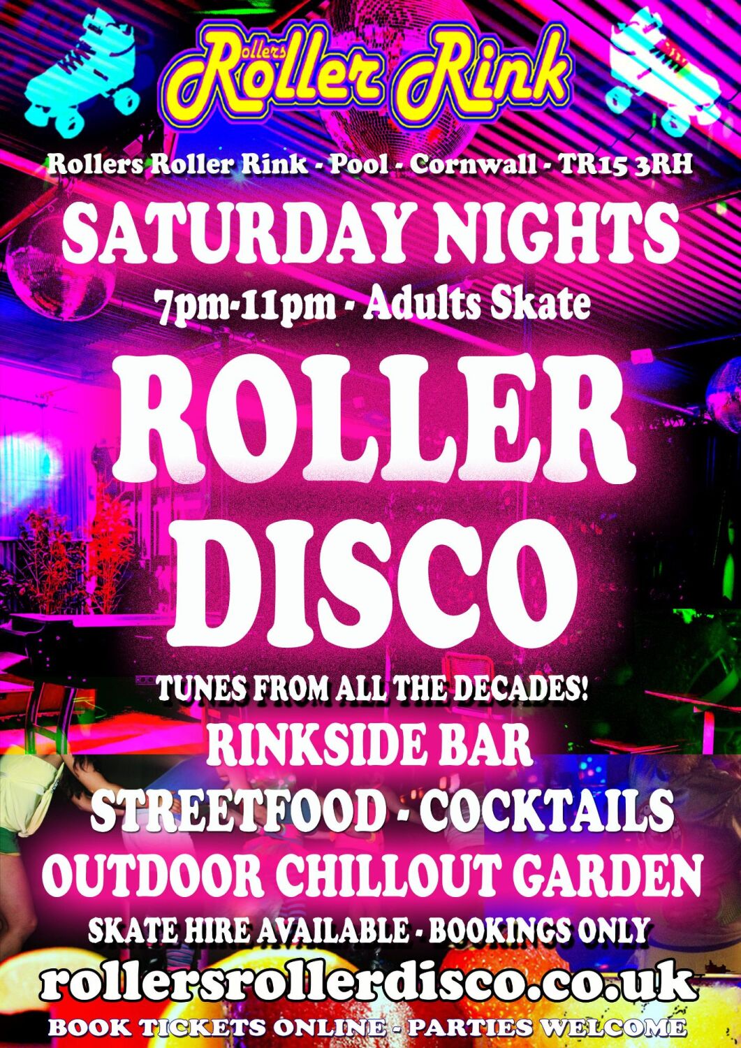 Rollers Roller Rink Pool. Redruth Cornwall