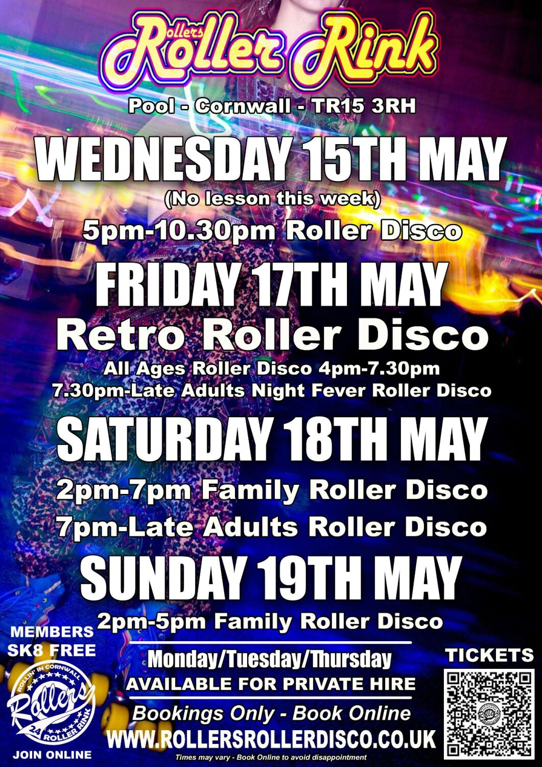 Rollers Roller Rink Pool. Redruth Cornwall