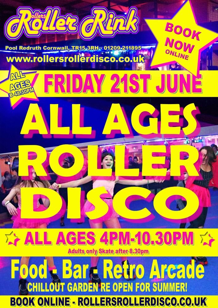 Rollers Roller Rink Pool. Redruth Cornwall