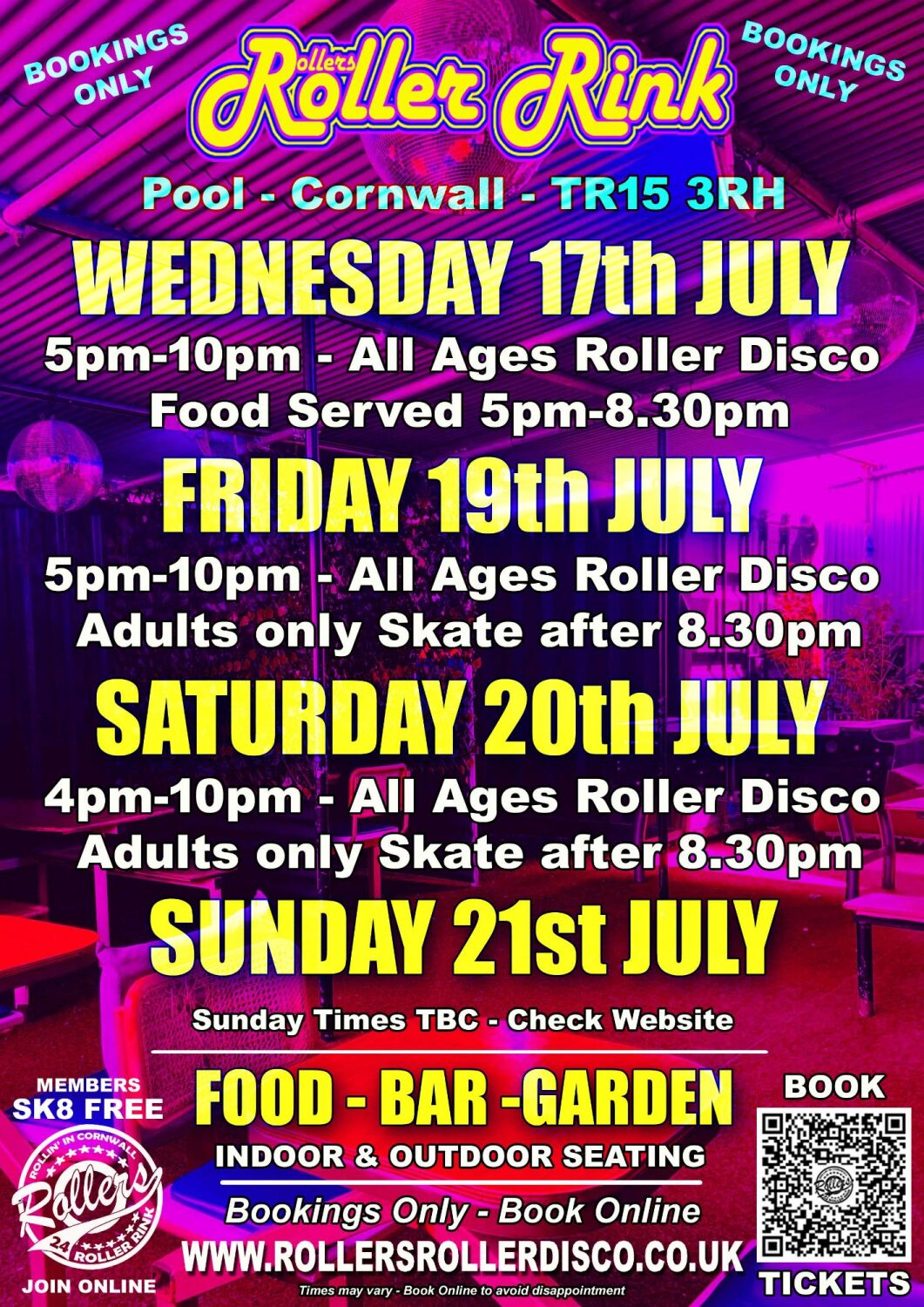 Rollers Roller Rink Pool. Redruth Cornwall