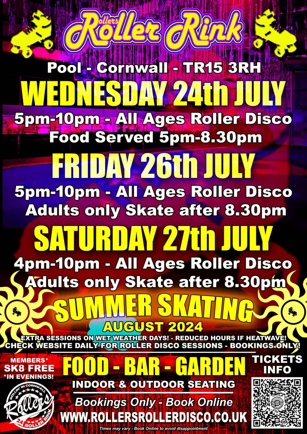 Rollers Roller Rink Pool. Redruth Cornwall