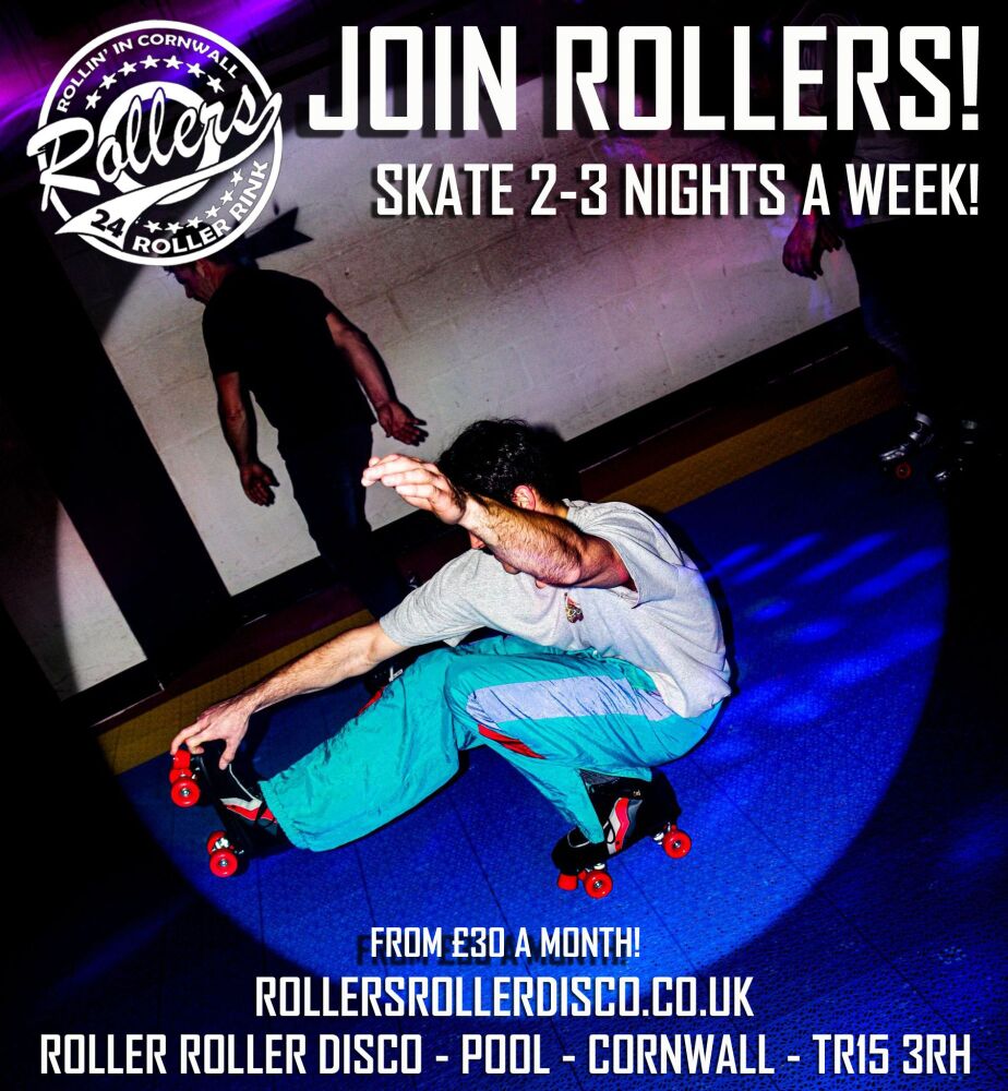 Rollers Roller Rink Pool. Redruth Cornwall