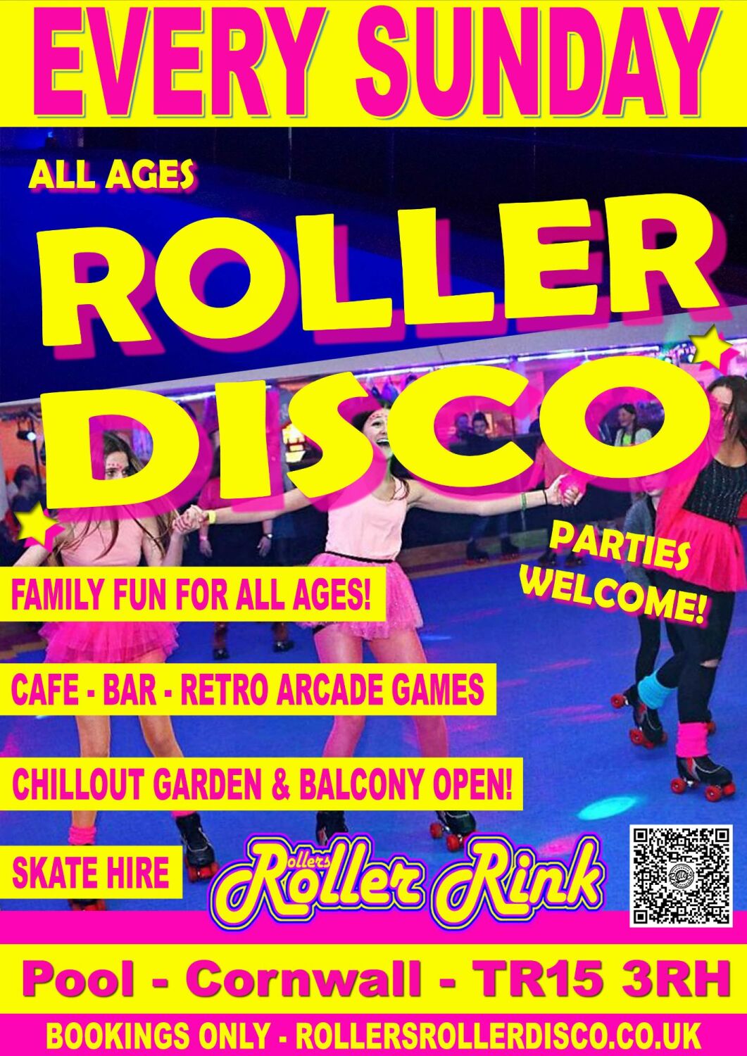 Rollers Roller Rink Pool. Redruth Cornwall