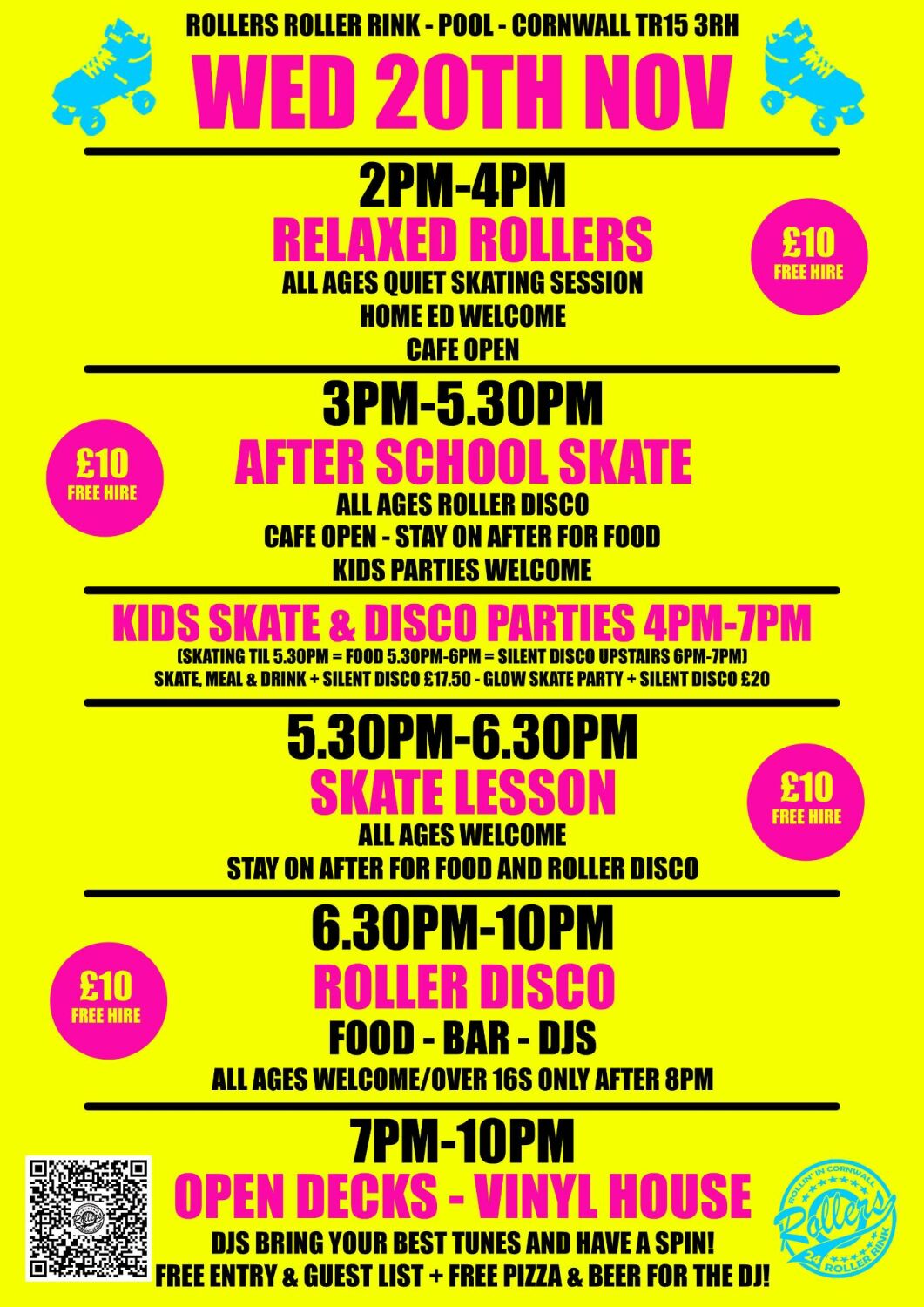 Rollers Roller Rink Pool. Redruth Cornwall