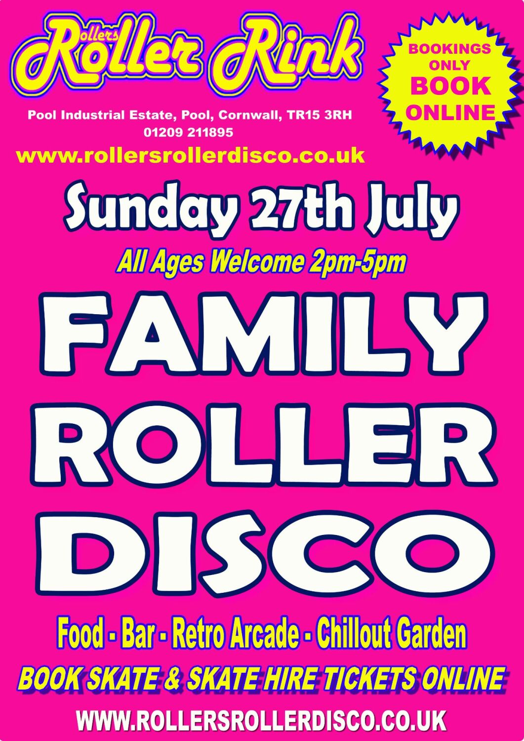 Rollers Roller Rink Pool. Redruth Cornwall